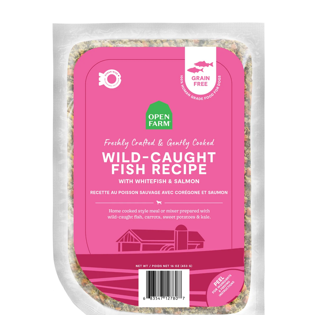 Open Farm Frozen Cooked Dog Food Wild-Caught Fish Recipe 16oz – Pet ...