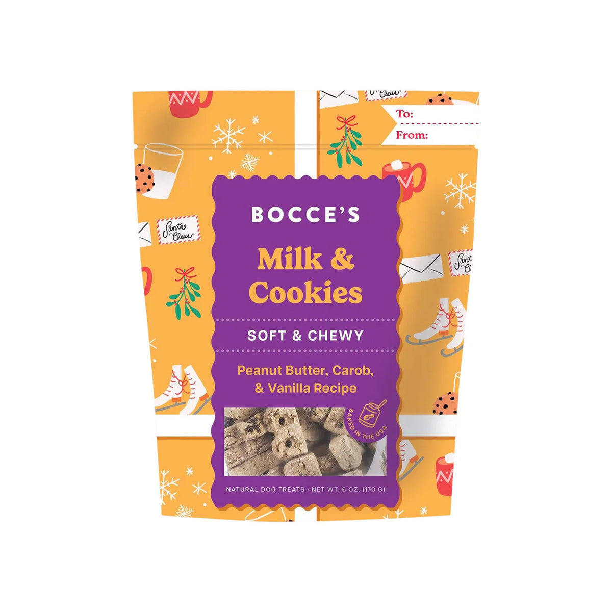 Bocce's Bakery Dog Treats Soft & Chewy Milk and Cookies 6oz – Pet ...