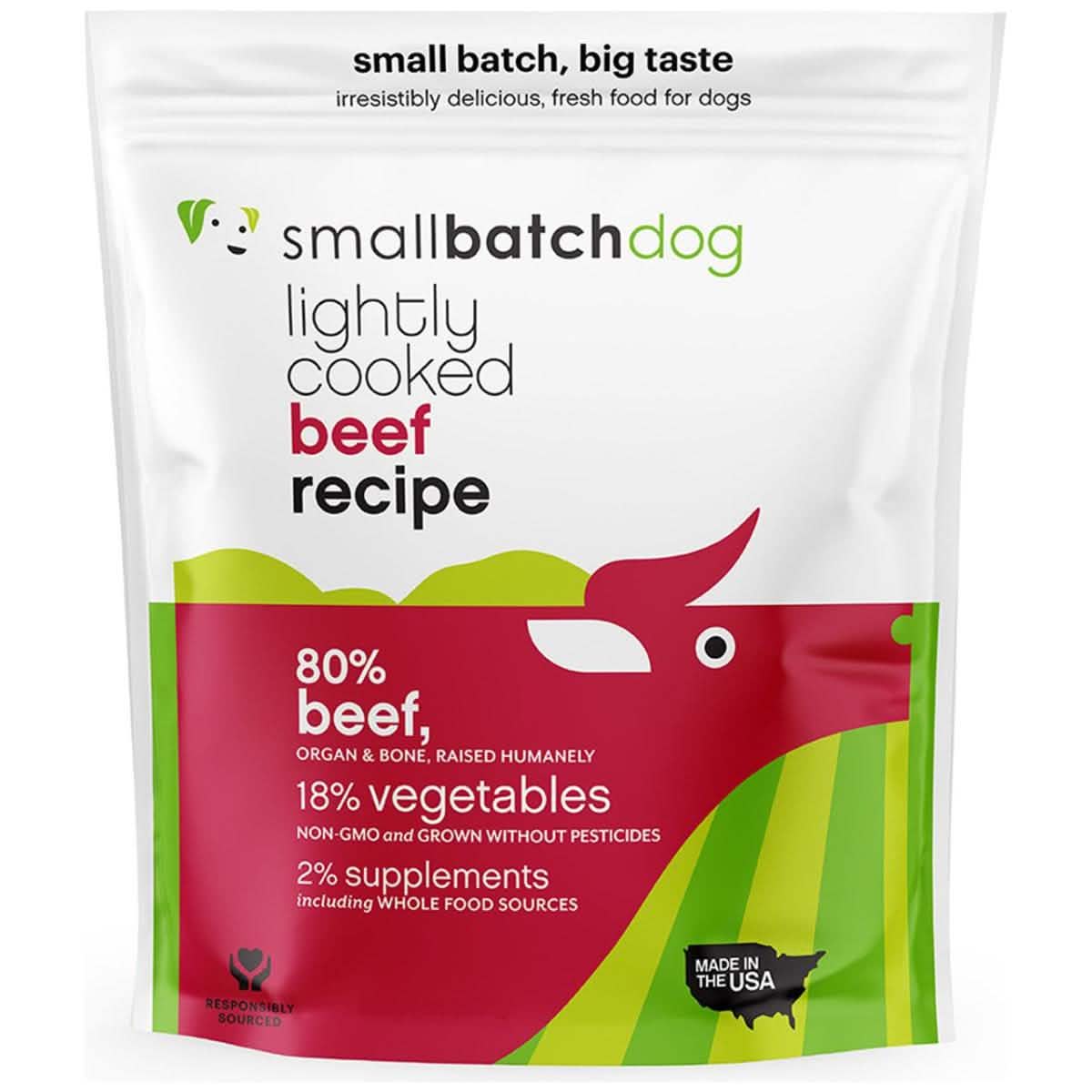 SmallBatch Frozen Dog Food Lightly Cooked Beef Sliders – Pet Market NYC