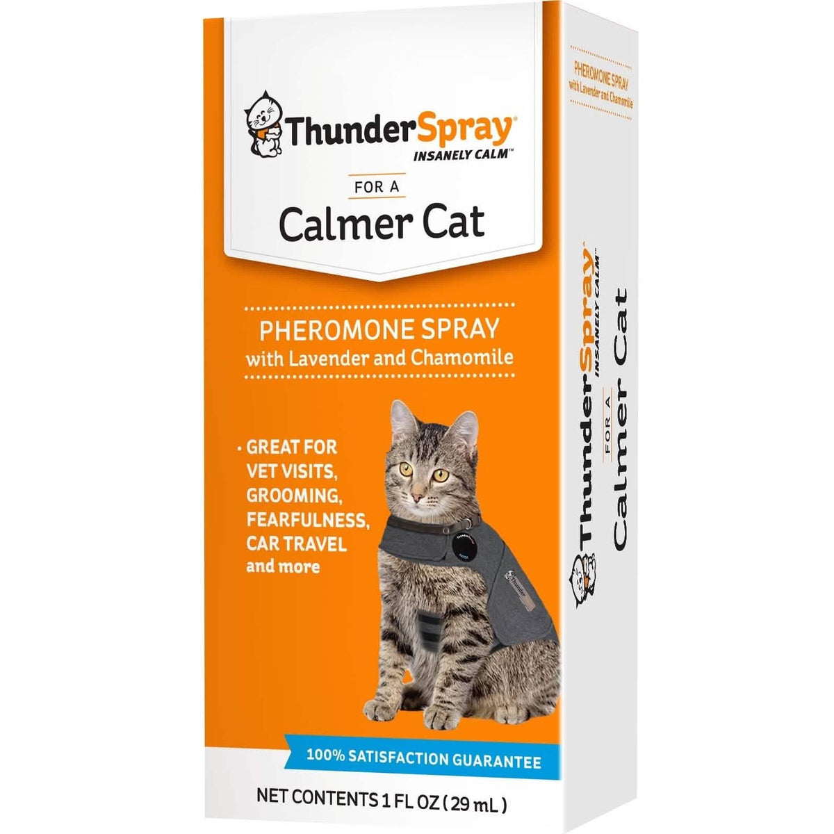 ThunderWorks ThunderEase Cat Calming Spray, 60ml – Pet Market NYC