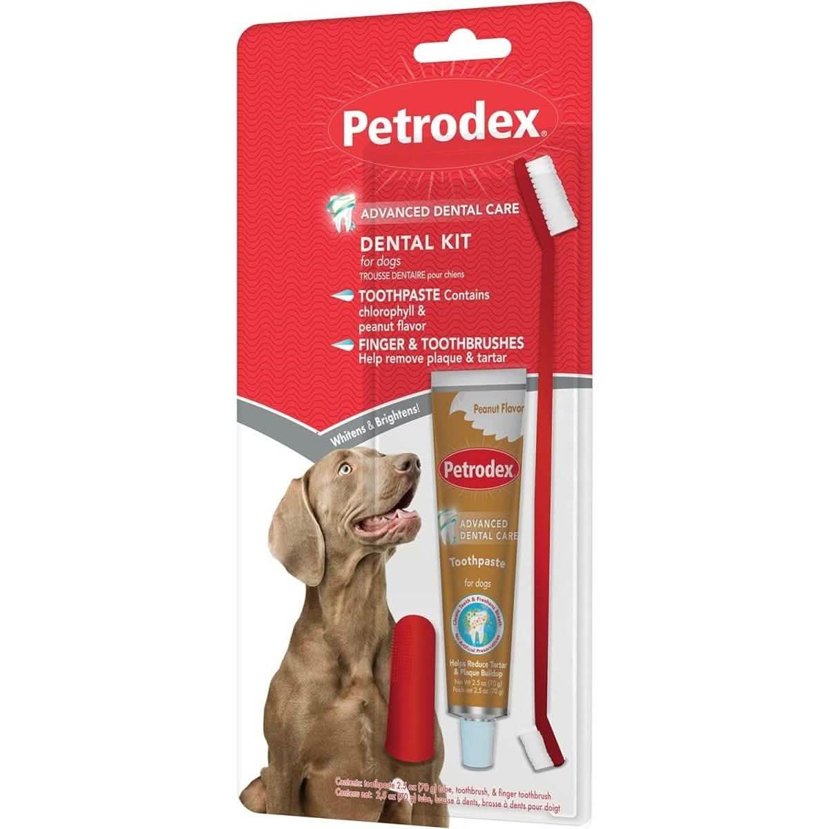 Petrodex Dental Kit for Dogs Peanut Flavor – Pet Market NYC