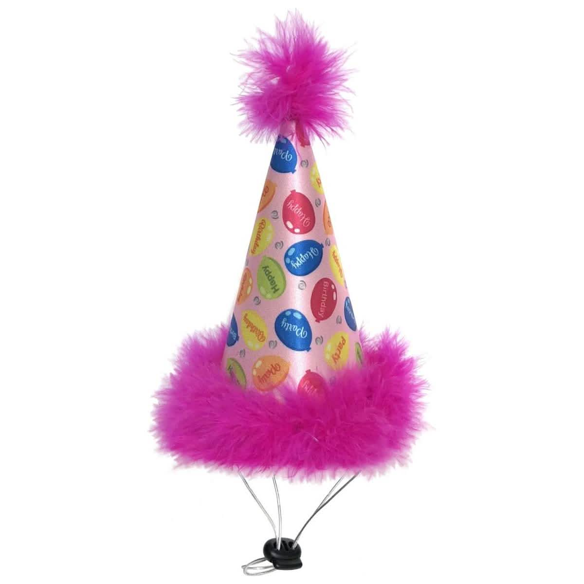 Huxley & Kent Happy Birthday Party Hat with SnugFit® - Pink – Pet ...