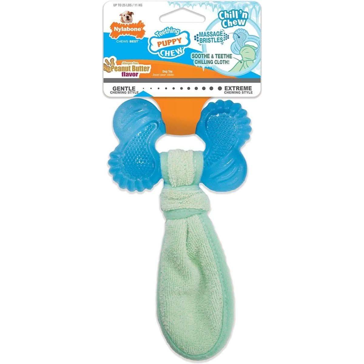 Nylabone Doy Toy Chill'nChew with Peanut Butter Flavor for Puppies ...