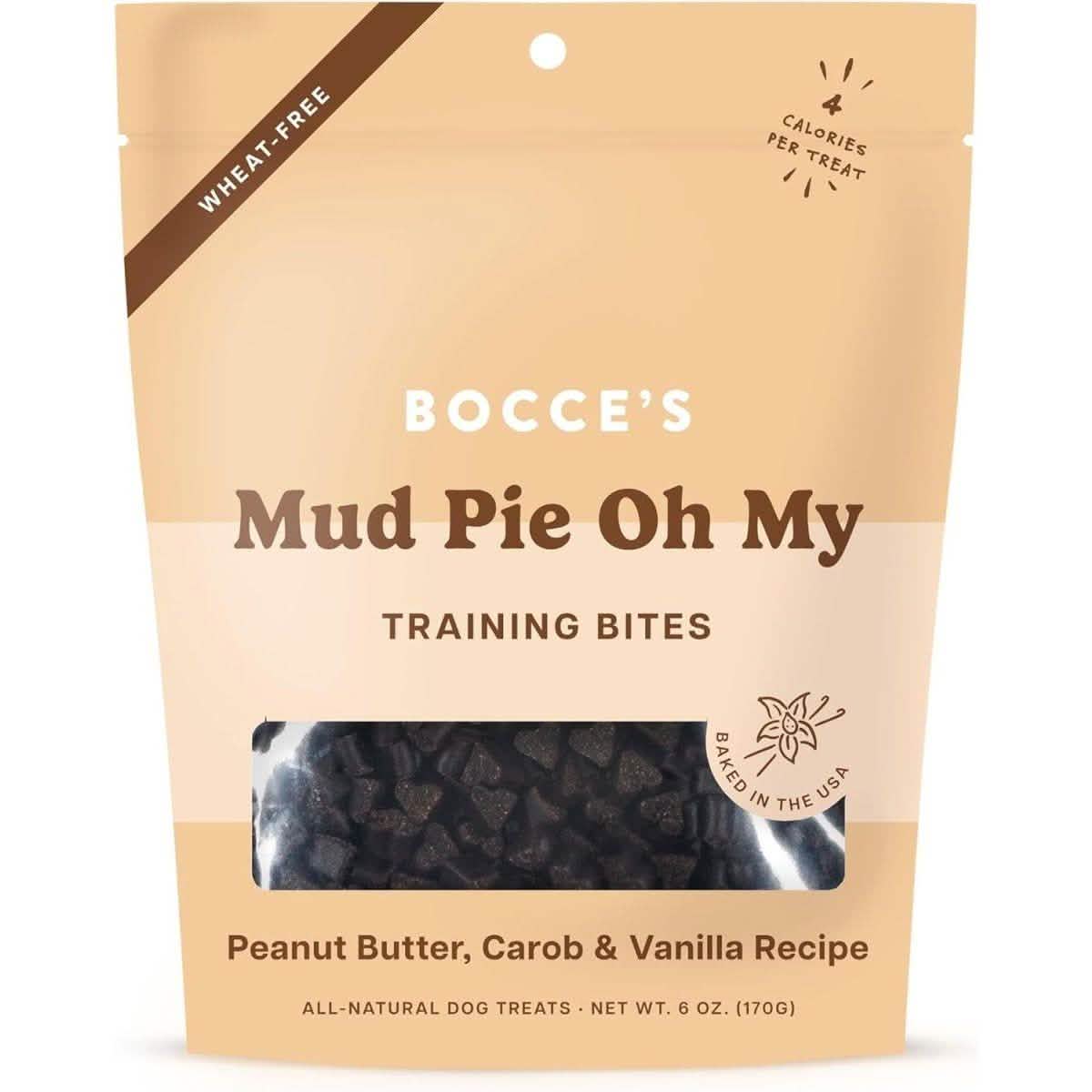 Bocce's Dog Treat Training Bites Mud Pie Oh My Peanut Butter, Carob ...