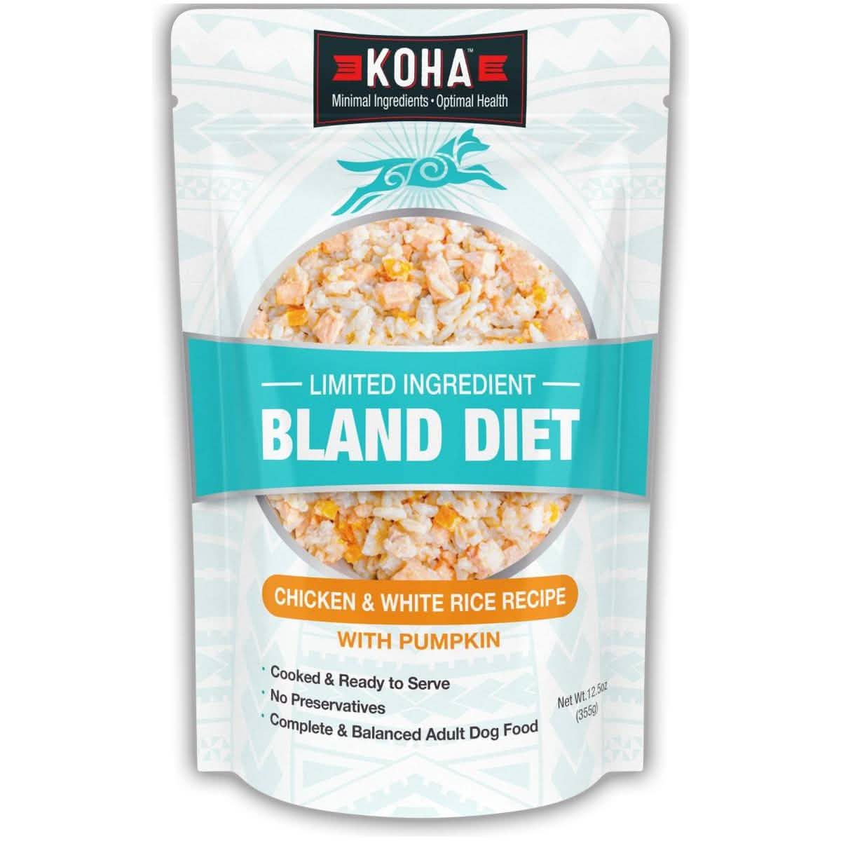 Koha Cooked Shelf Stable Dog Food Limited Ingredient Bland Diet Chicke ...